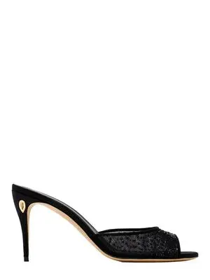 Jennifer Chamandi Guido Crystal-embellished Sandals - Black