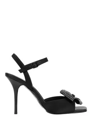 Moschino Bow Stiletto Sandals - Black