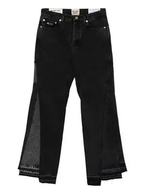 GALLERY DEPT. Paneled Wide-leg Jeans - Black