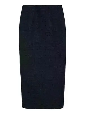 Roland Mouret Textured Pencil Skirt - Blue