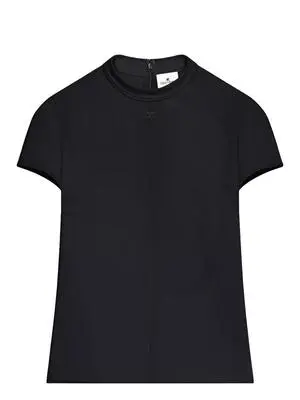 COURREGES Heritage Crêpe-Texture Top