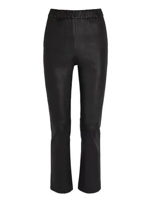 ARMA Panelled Leather Trousers - Black