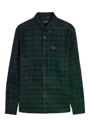 Fred Perry Check-pattern Shirt - Blue