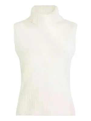 VERONICA BEARD Mazzy Roll-Neck Sleeveless Vest