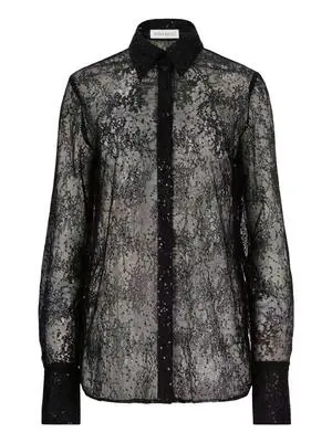 NINA RICCI Sequin-Embellished Bell-Cuffs Shirt