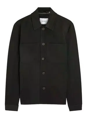 LES DEUX Button Patch-pocket Jacket - Black