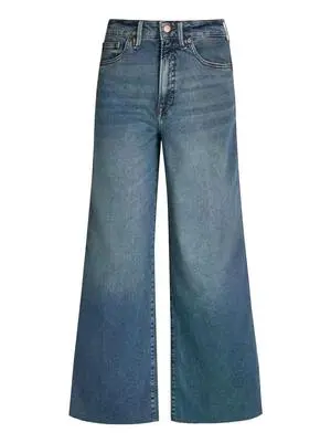 Good American Buttoned Wide-leg Jeans - Blue
