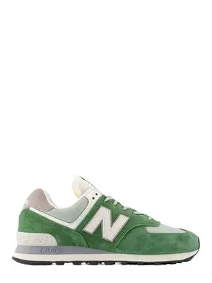 NEW BALANCE 574 Logo Patch Sneakers - Green