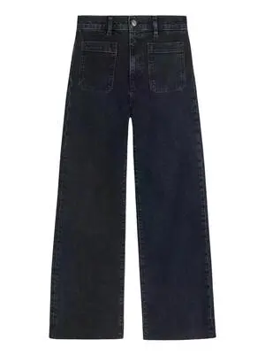 FRAME Front-Pocket Wide-Leg Jeans