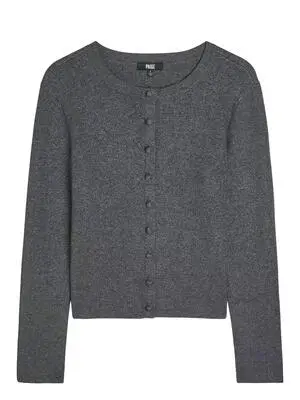 Paige Button Cardigan - Grey
