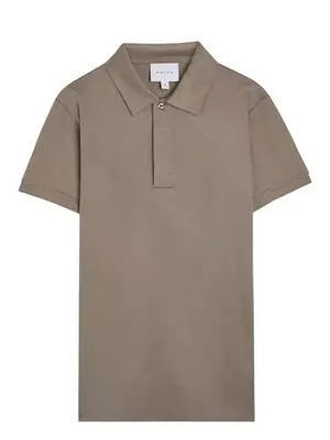 RAITH Santi Button Placket Polo Shirt - Neutrals