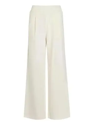 Varley Pleated-front Palazzo Pants - Neutrals