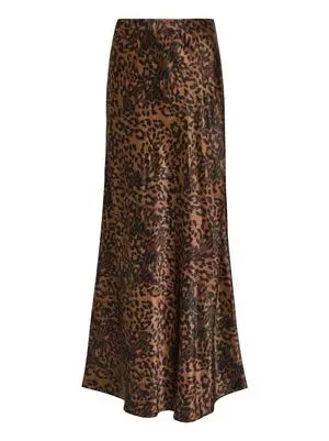 Rails Romina Anima-print Maxi Skirt - Brown