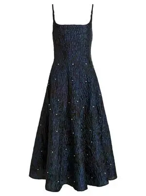 SISTER JANE Sequin Strappy Midi Dress - Blue