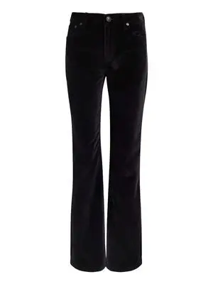 Rag & Bone Dahlia Velvet Flare Jeans - Black