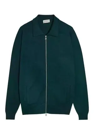John Smedley Alston Zip-fastening Cardigan - Green