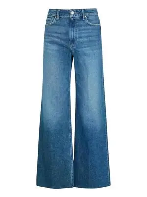 PAIGE Faded Wide-Leg Jeans