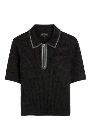 Rag & Bone Caterina Zip-fastening Polo Shirt - Brown