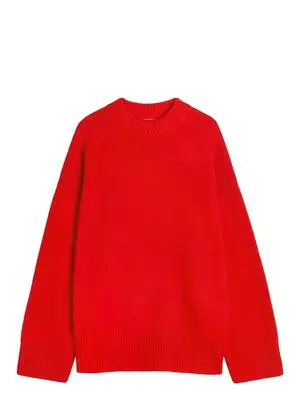THE ELDER STATESMAN Pali Crew-neck Top - Red
