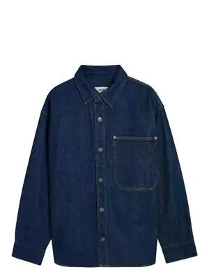AGOLDE Buttoned Pocket Overshirt - Blue