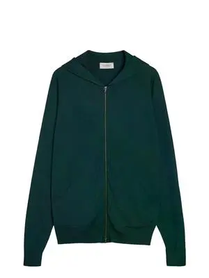 JOHN SMEDLEY Hooded Zip-Up