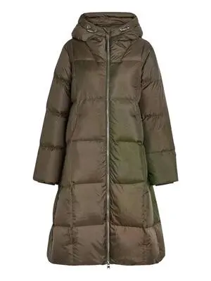 Varley Oversized Hooded Coat - Brown