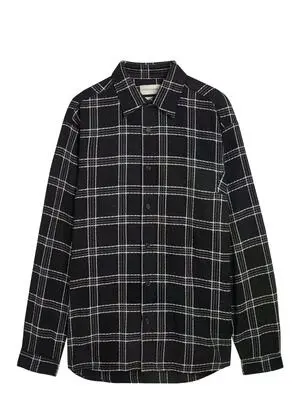 Oliver Spencer Check-print Shirt - Black