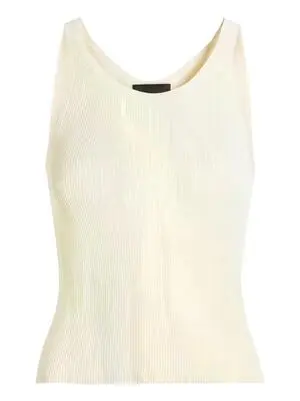 NILI LOTAN Selah Ribbed Tank Top - White