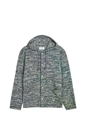 Officine Générale Button-up Hoodie - Blue