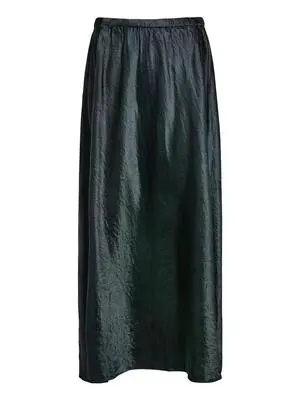 Eileen Fisher Crinkled Satin Skirt - Black