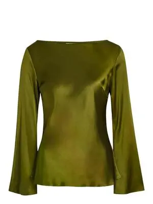 REFORMATION Flared-sleeve Top - Green