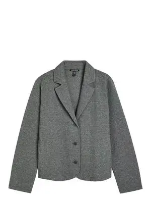 EILEEN FISHER Buttoned Collared Blazer