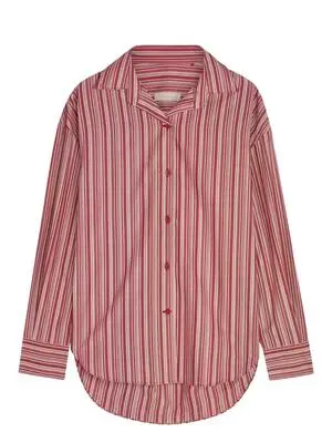 Faithfull The Brand Striped Buttoned Shirt - Red