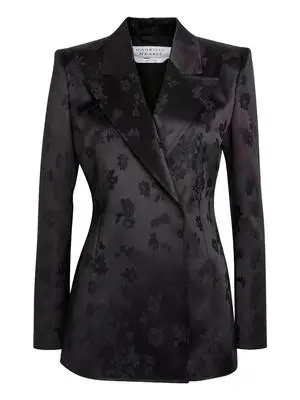 Gabriela Hearst Floral Double-breasted Jacket - Black