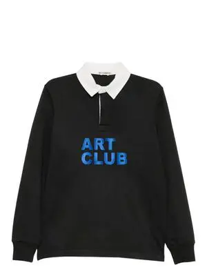 JW Anderson Art Club Polo Top - Black