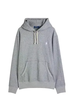 Polo Ralph Lauren Waffle Hooded Sweatshirt - Grey