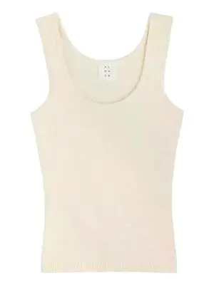 Almada Label Riri Scoop-neck Top - Neutrals
