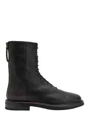 LEGRES Lace-Up Leather Ankle Boots