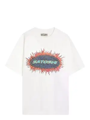 SATOSHI NAKAMOTO Graphic-print T-shirt - White