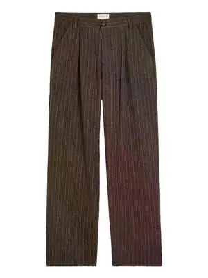 Oliver Spencer Orsman Pleated Trousers - Brown
