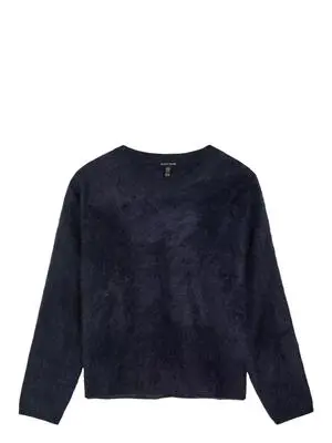 Eileen Fisher Round-neck Fine Knit Sweater - Blue