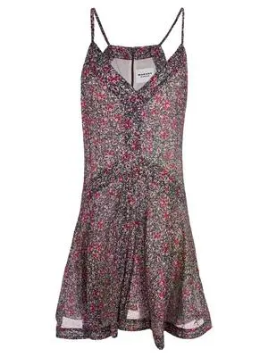 MARANT ETOILE Floral Print Dress Black