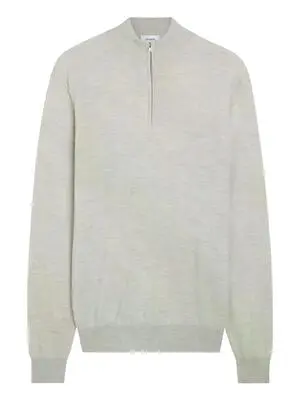 LES DEUX Greyson Half-zip Sweater - Neutrals