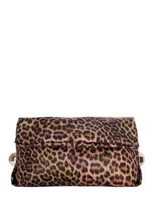 LIU JO Leopard Print Clutch With Top Handle
