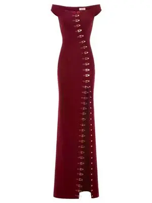 MURMUR Ivy Embellished Maxi Dress - Red