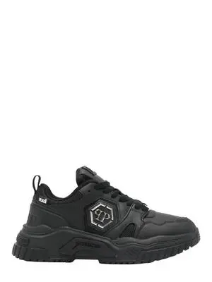 Philipp Plein Logo Plaque Sneakers - Black