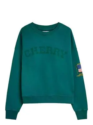 CHERRY LA Logo Graphic Sweater - Green