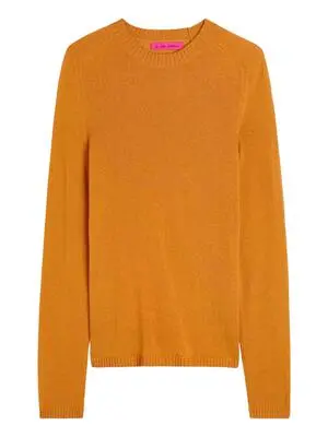 THE ELDER STATESMAN Crew-neck Sweater - Orange