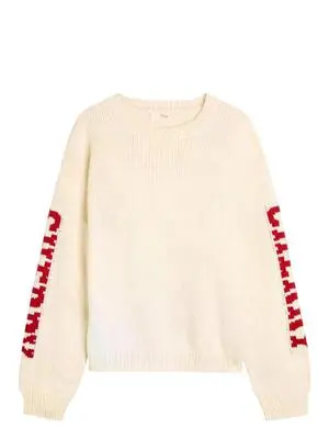 CHERRY LA Intarsia-knit Sweater - Neutrals