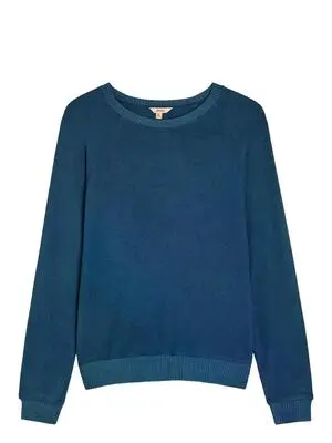 Eberjey Ribbed Crew-neck Sweater - Blue